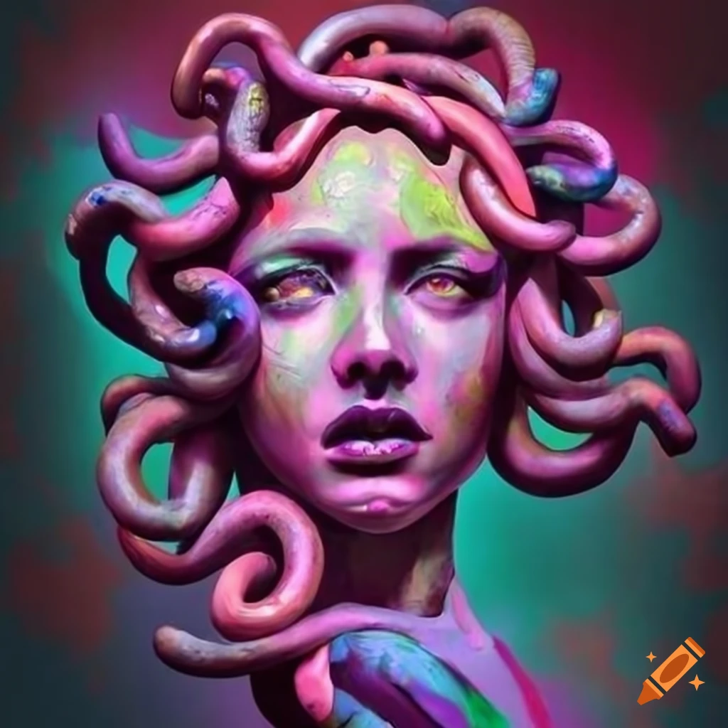 Sculpture of medusa