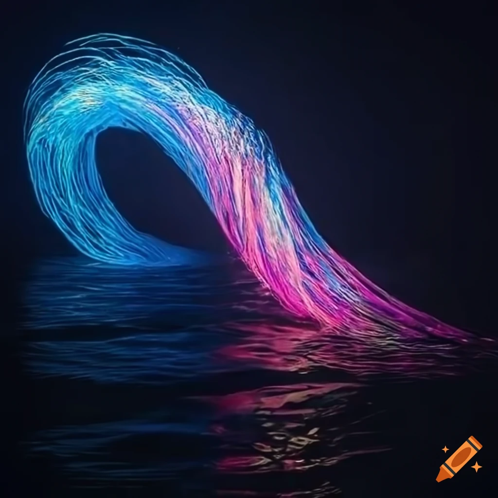 Fibre optic cable in the style of singapore art