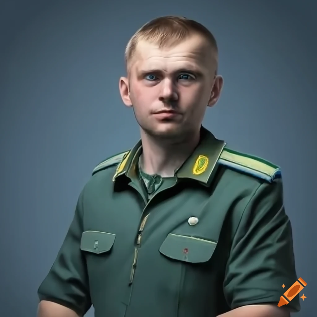Fur fine details peaked uniform pilot collar security officer man ...