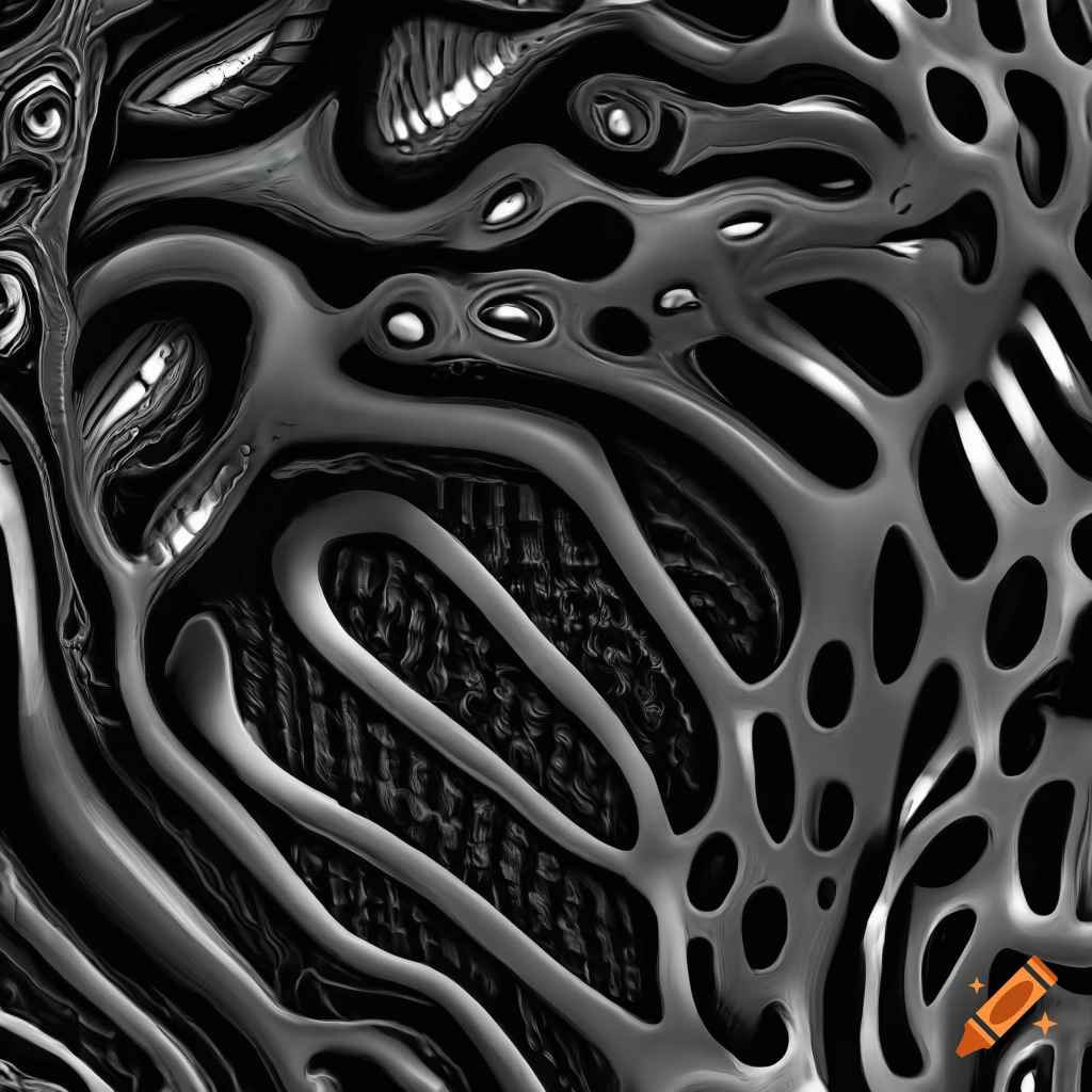 Seamless black and white rib texture