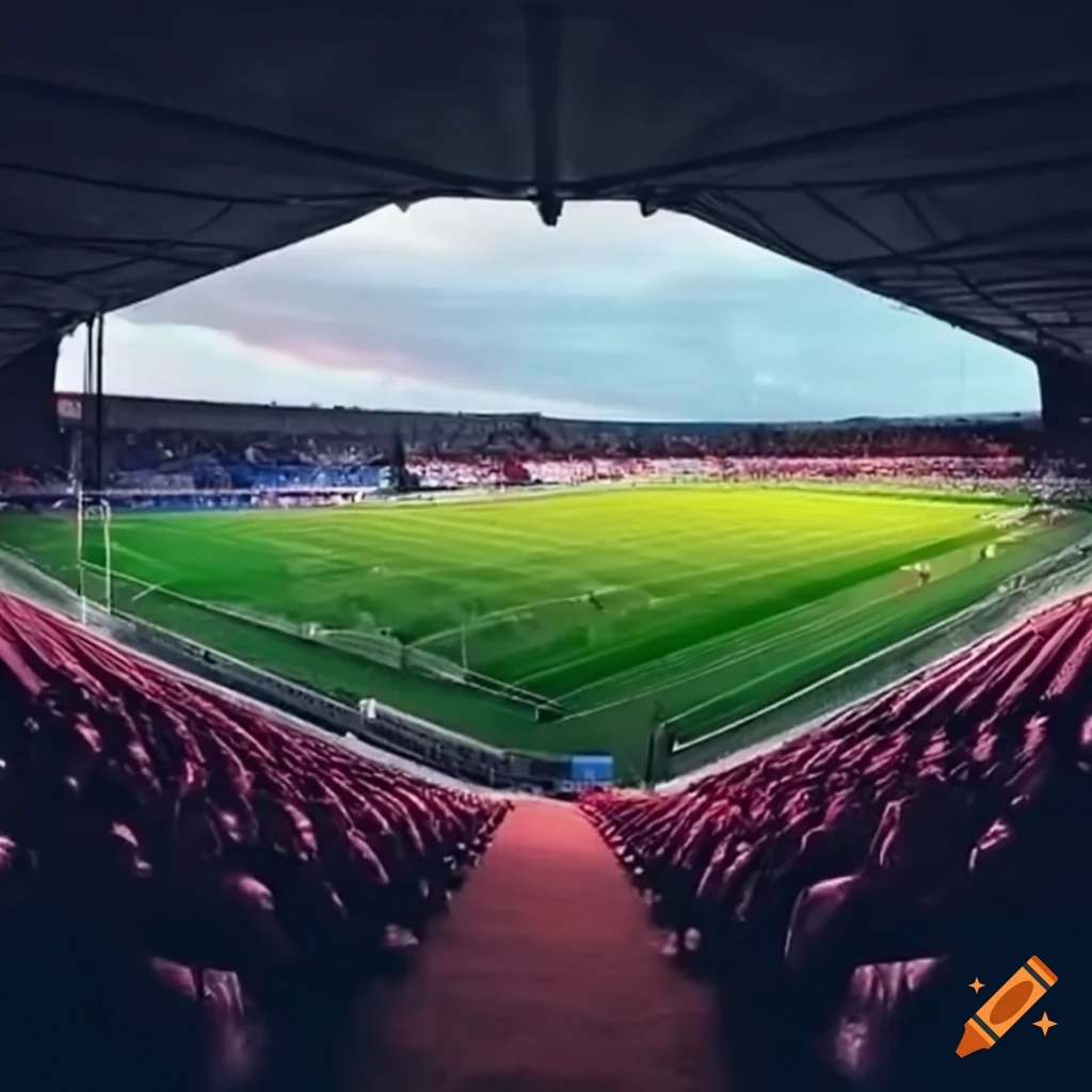 Small rugby league stadium in scotland on Craiyon