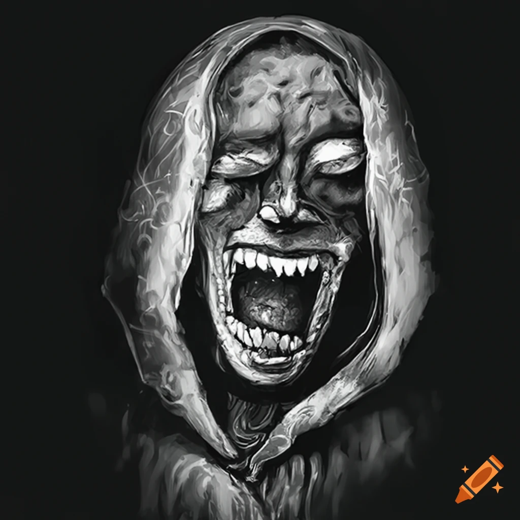 Unsettling smile on Craiyon