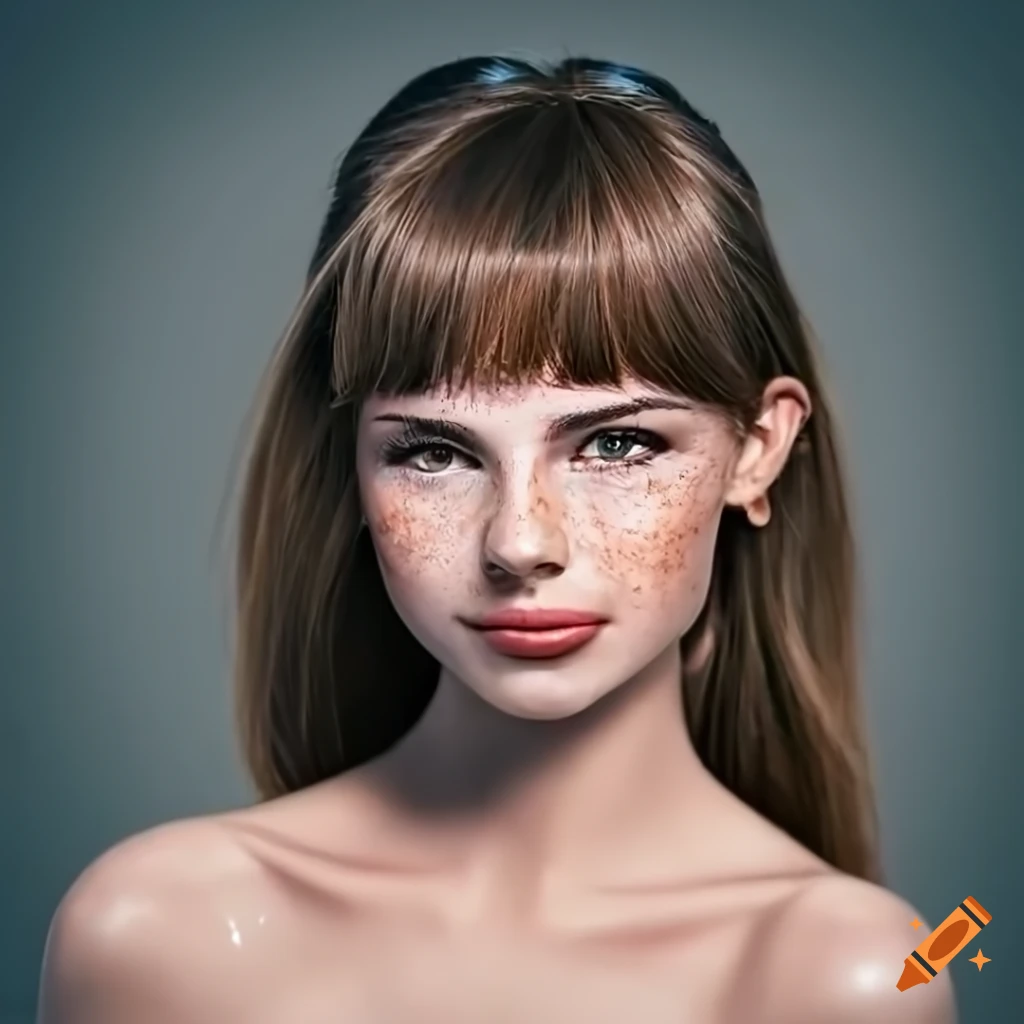 Portrait of a young woman in steampunk-inspired outfit with intense ...