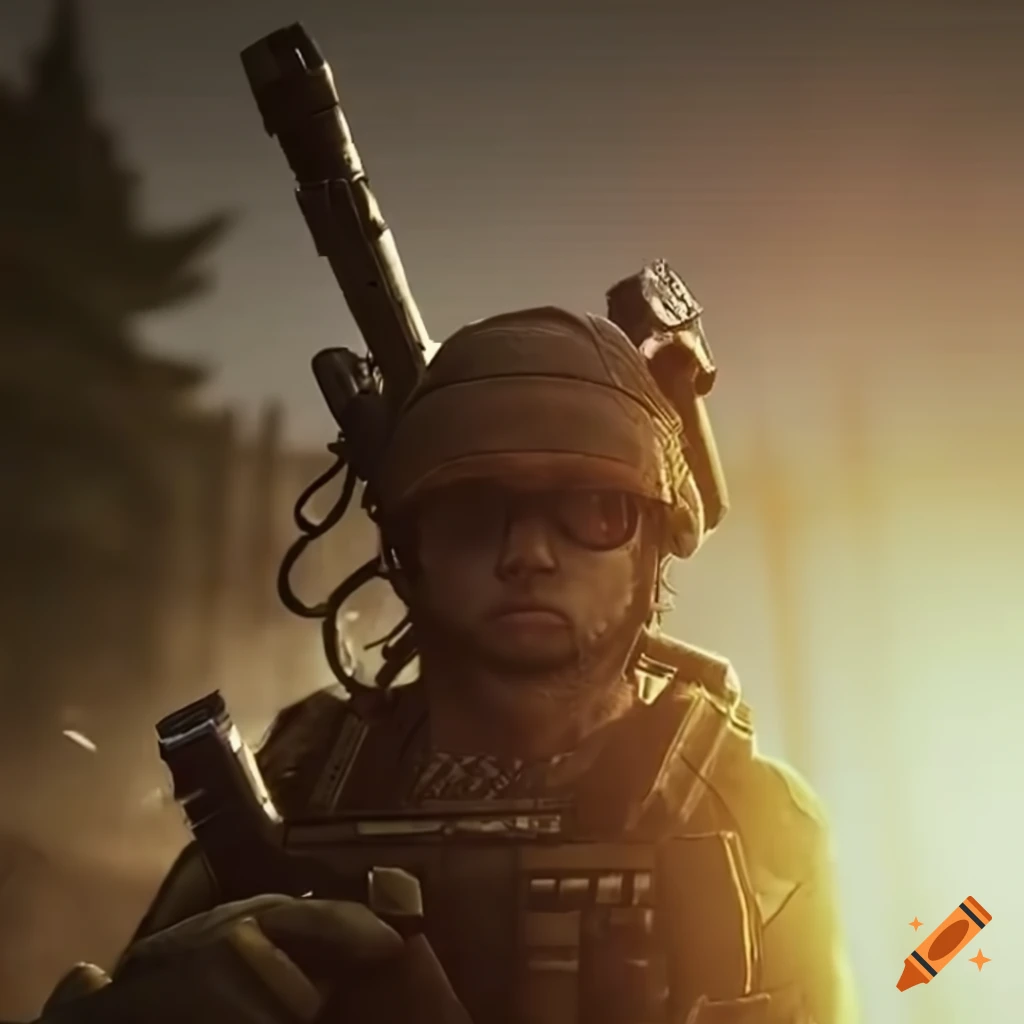 Closeup of scav character in tarkov on Craiyon