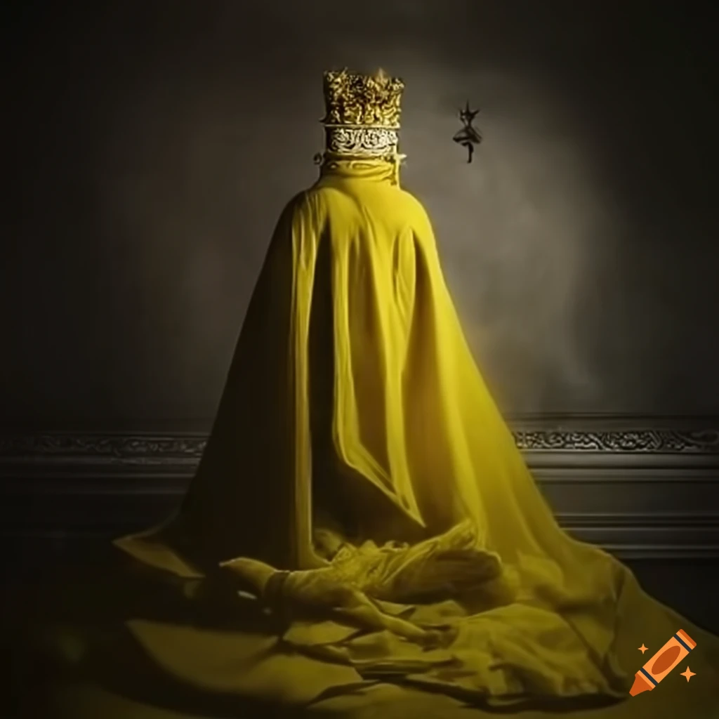 Cover of the book 'the king in yellow' on Craiyon