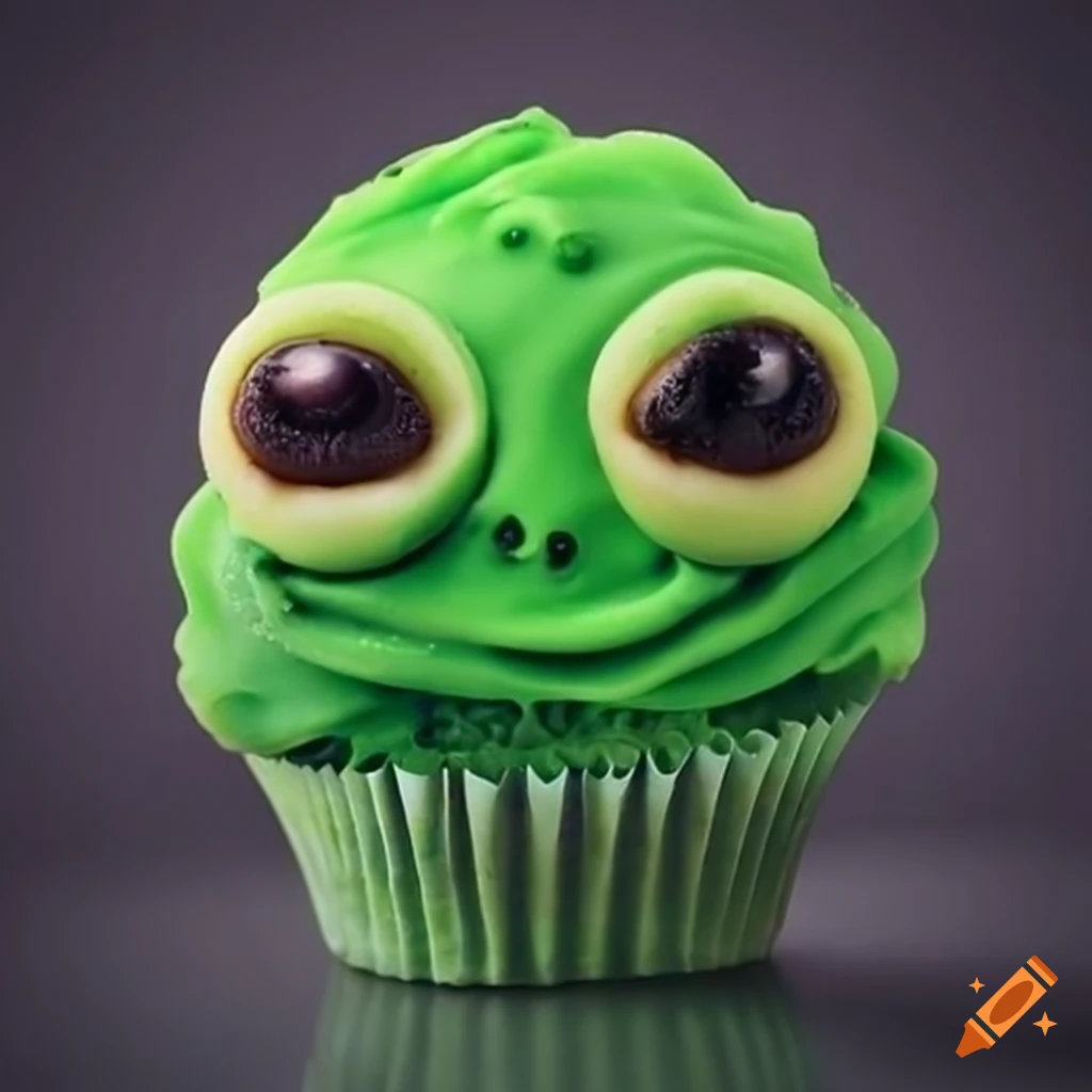 Photo realistic cornbread shaped like an alien laughing on Craiyon