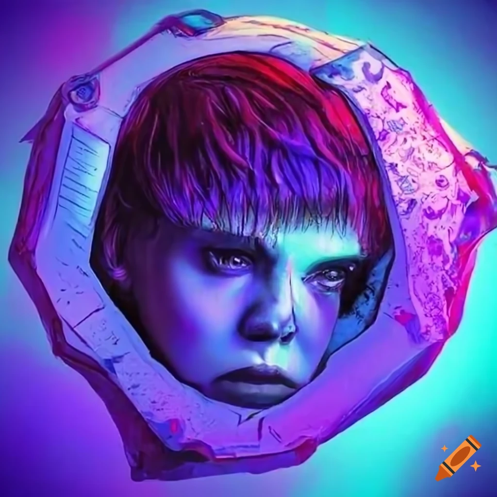 Picture of a broken computer on Craiyon