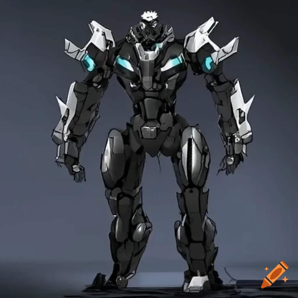 Superhero-inspired mecha design on Craiyon