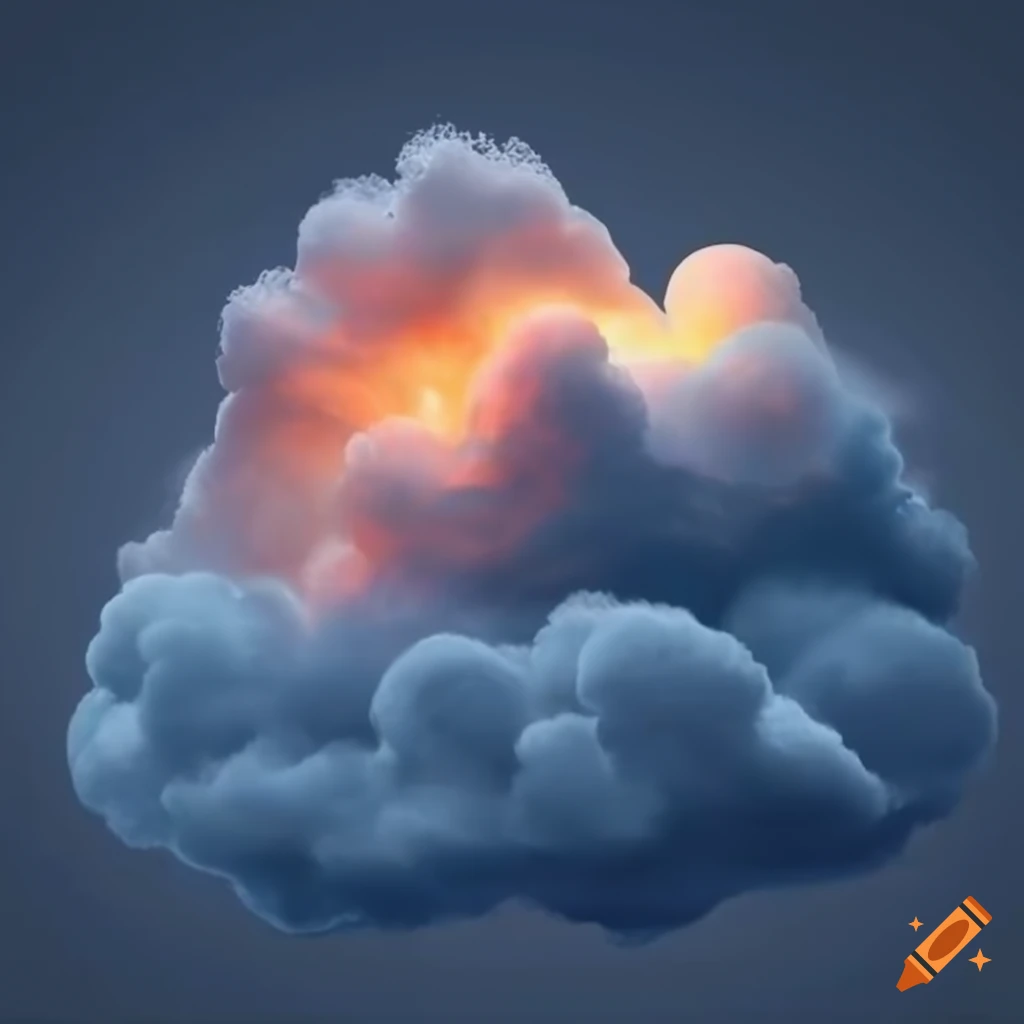 Blue translucent gas cloud in a sci-fi setting on Craiyon