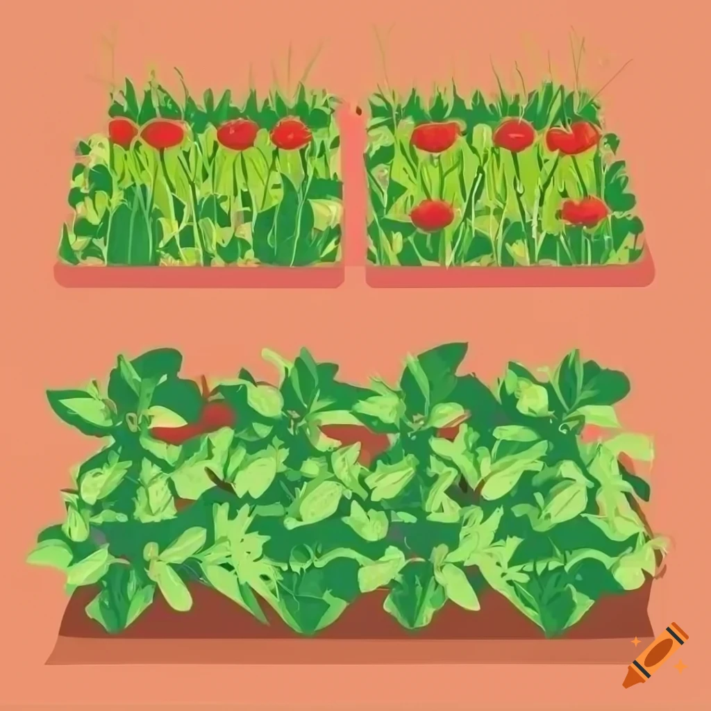Minimalistic Vegetable Garden With Equal Sections On Craiyon Minimalistic Vegetable Garden With Equal Sections On Craiyon