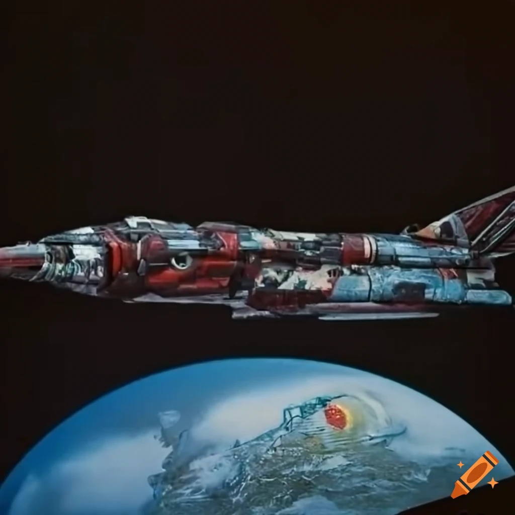 Sci Fi Space Fighter With Gatling Laser Guns On Craiyon