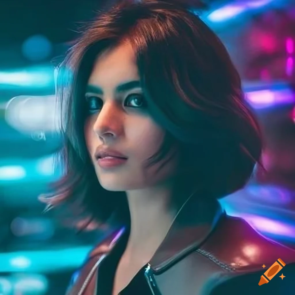 Closeup portrait of a young indian female supermodel on Craiyon