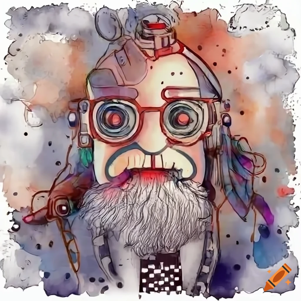 Inventive robot with spider legs and dragon features on Craiyon