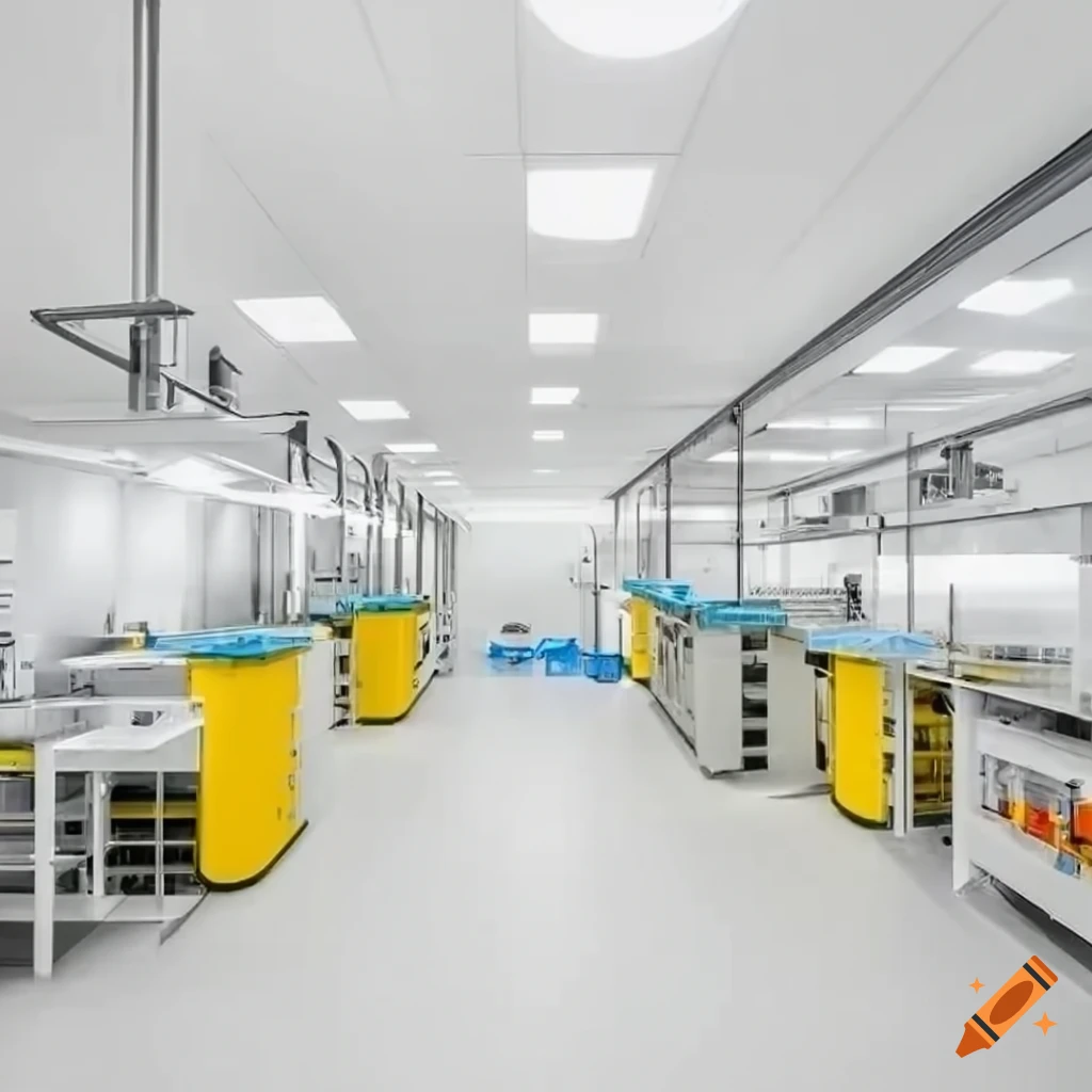 Modern and clean laboratory interior on Craiyon