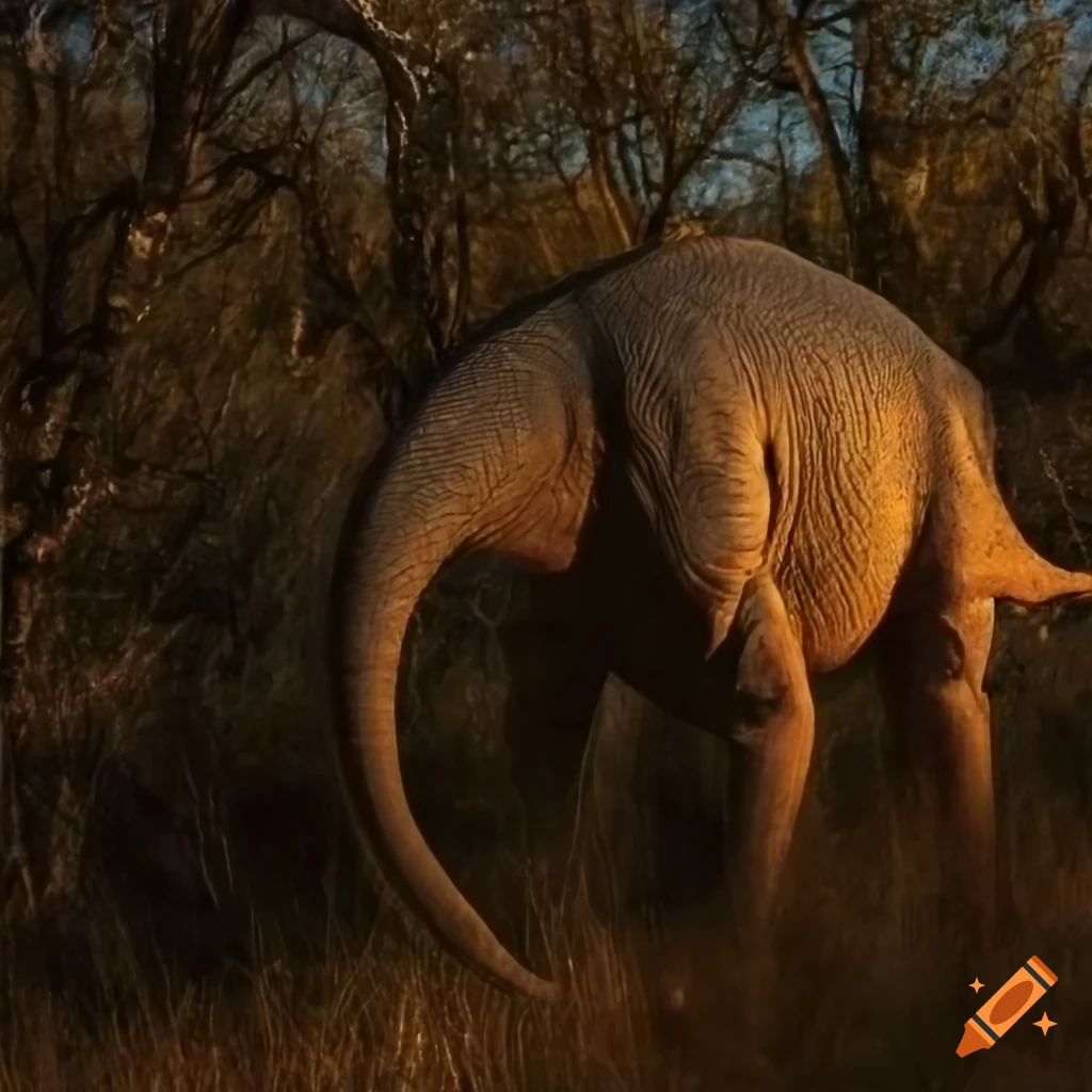 Colorful apatosaurus in bushland on Craiyon