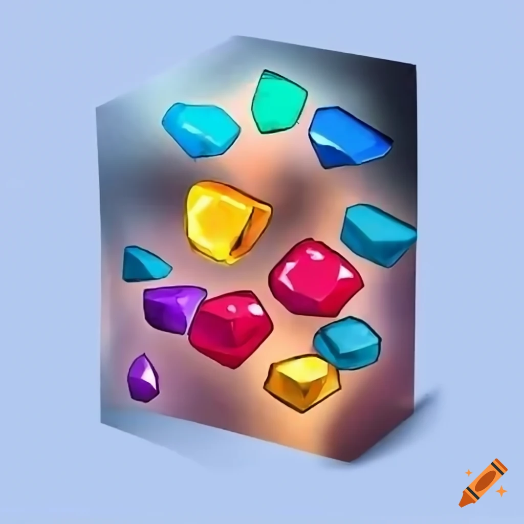 Gem-matching game screenshot on Craiyon