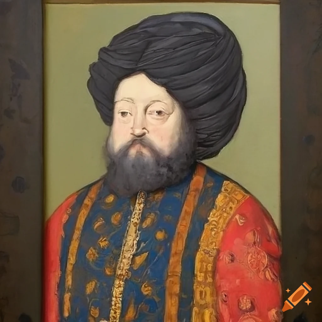 Close up portrait of an ottoman vizier