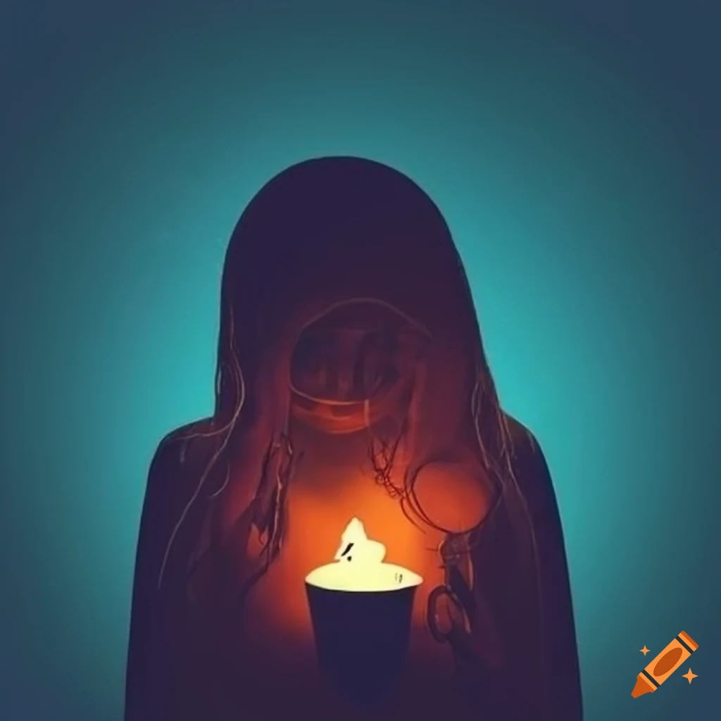 Minimalist artwork with a sad and lonely atmosphere on Craiyon