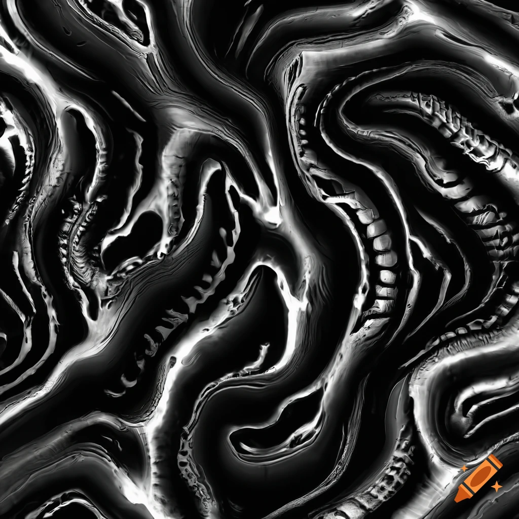 Seamless black and white rib texture on Craiyon