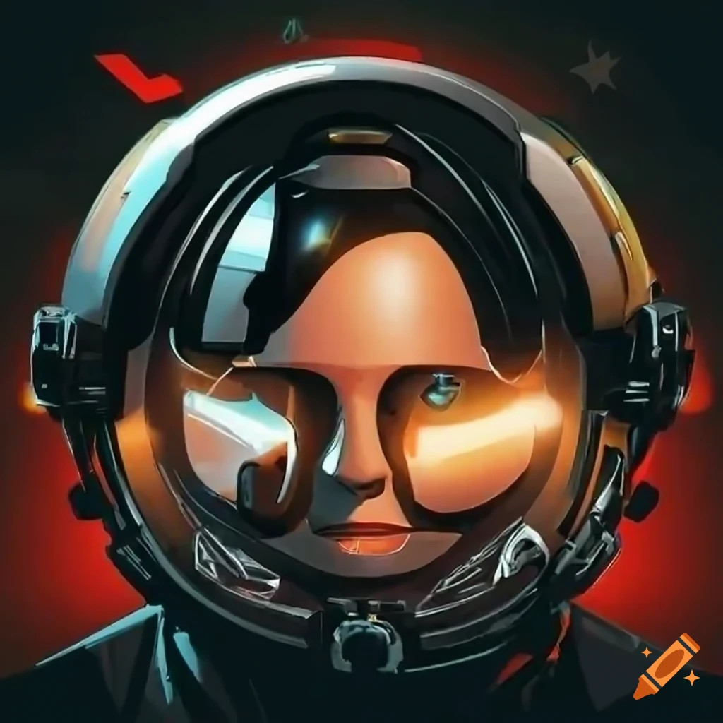 Futuristic cockpit with a human pilot on Craiyon