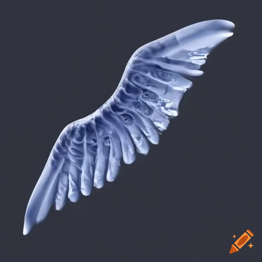 Abstract water shape on black background on Craiyon