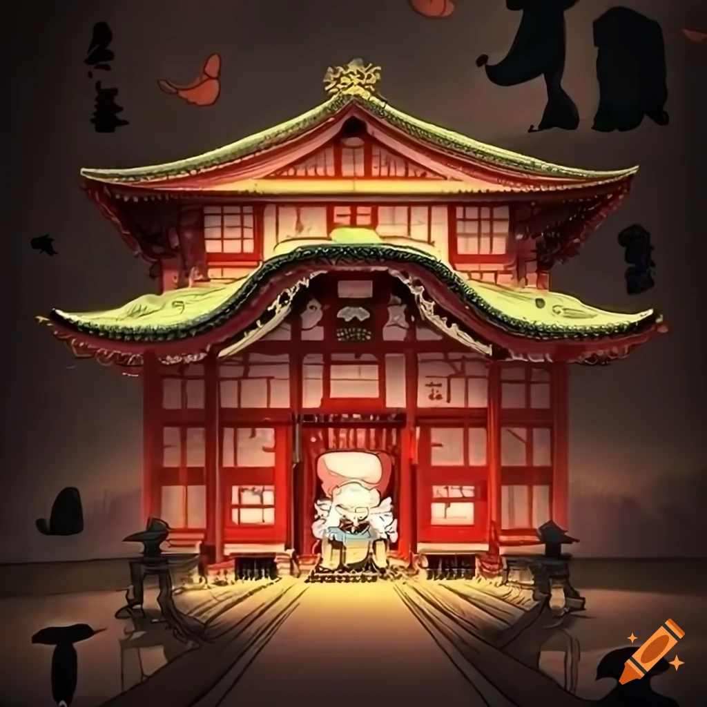 Traditional Japanese youkai on Craiyon