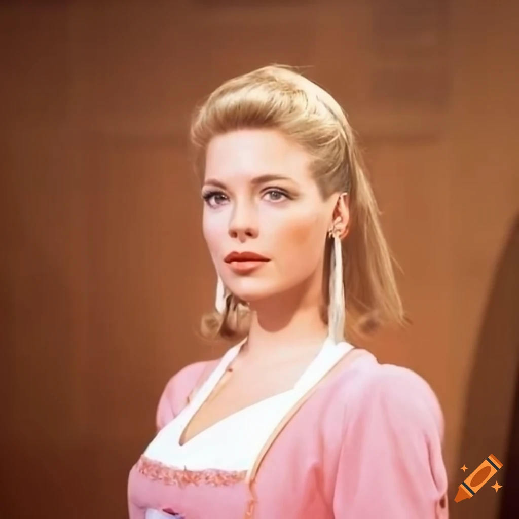 Cosplayer as female Captain Kirk from Star Trek on Craiyon