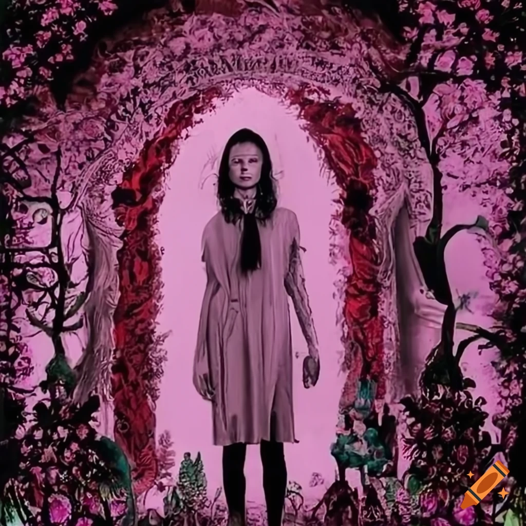 Poster of the horror film "The Chelsea Flower Show" on Craiyon