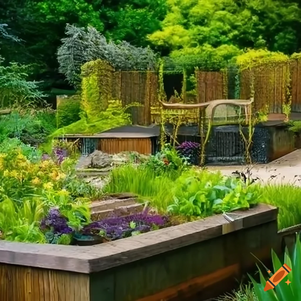 Educational garden for ecology and botany courses on Craiyon