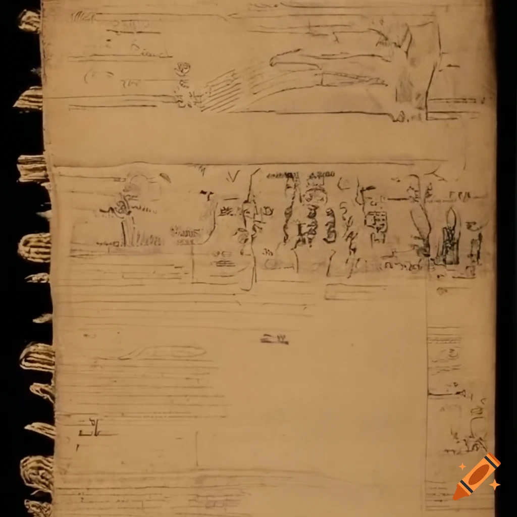 Inka civilization writing system on paper on Craiyon
