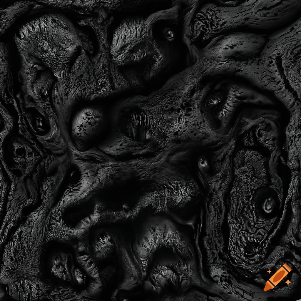 Seamless black and white creature texture on Craiyon