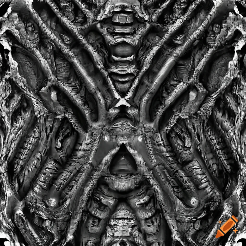 Seamless black and white rib texture on Craiyon