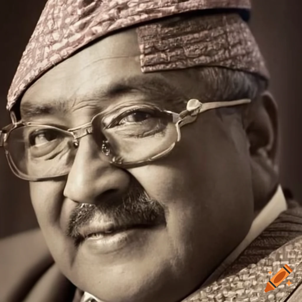 Portrait of birendra, king of nepal on Craiyon