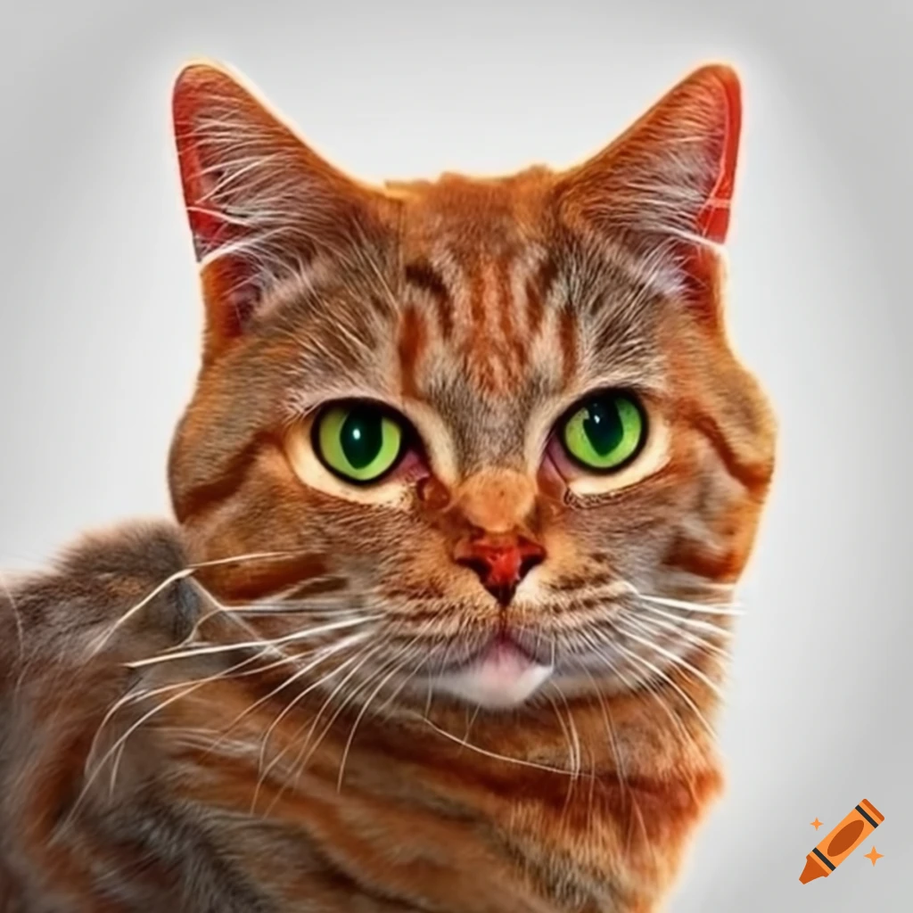 Close-up of a cat on Craiyon