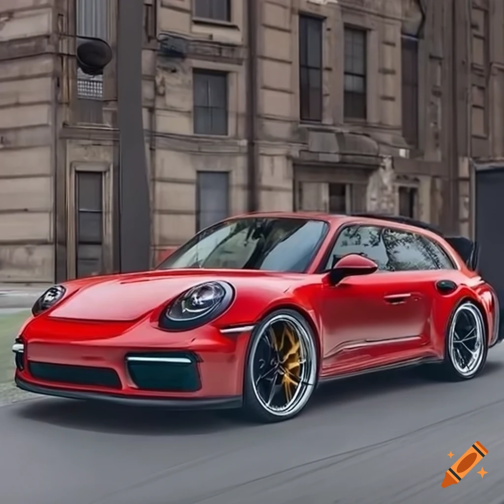 Sleek porsche 911 transformed into a stylish station wagon on Craiyon