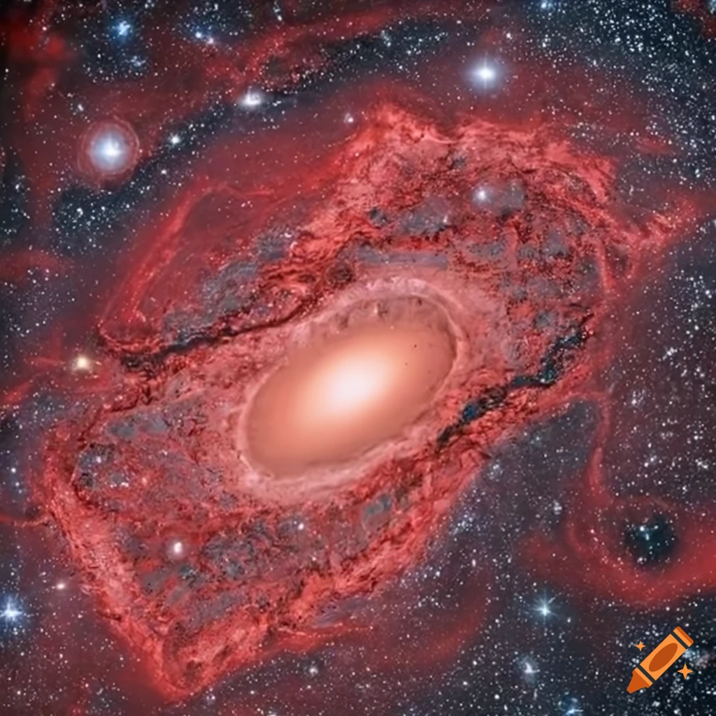 Abstract red universe