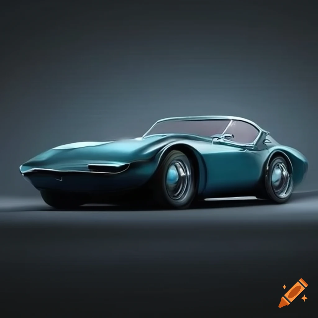 Blue flame car on Craiyon
