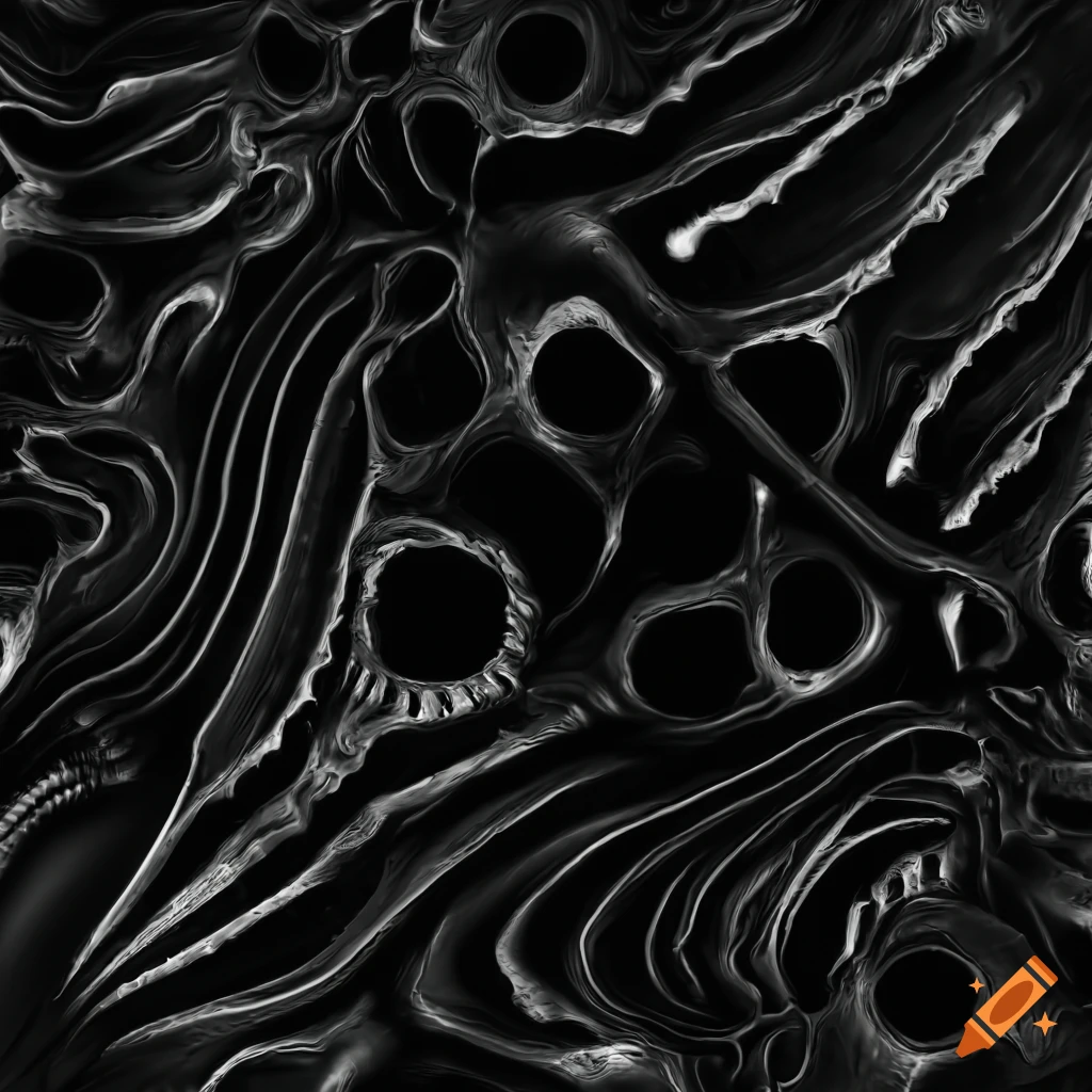 Seamless black and white rib texture