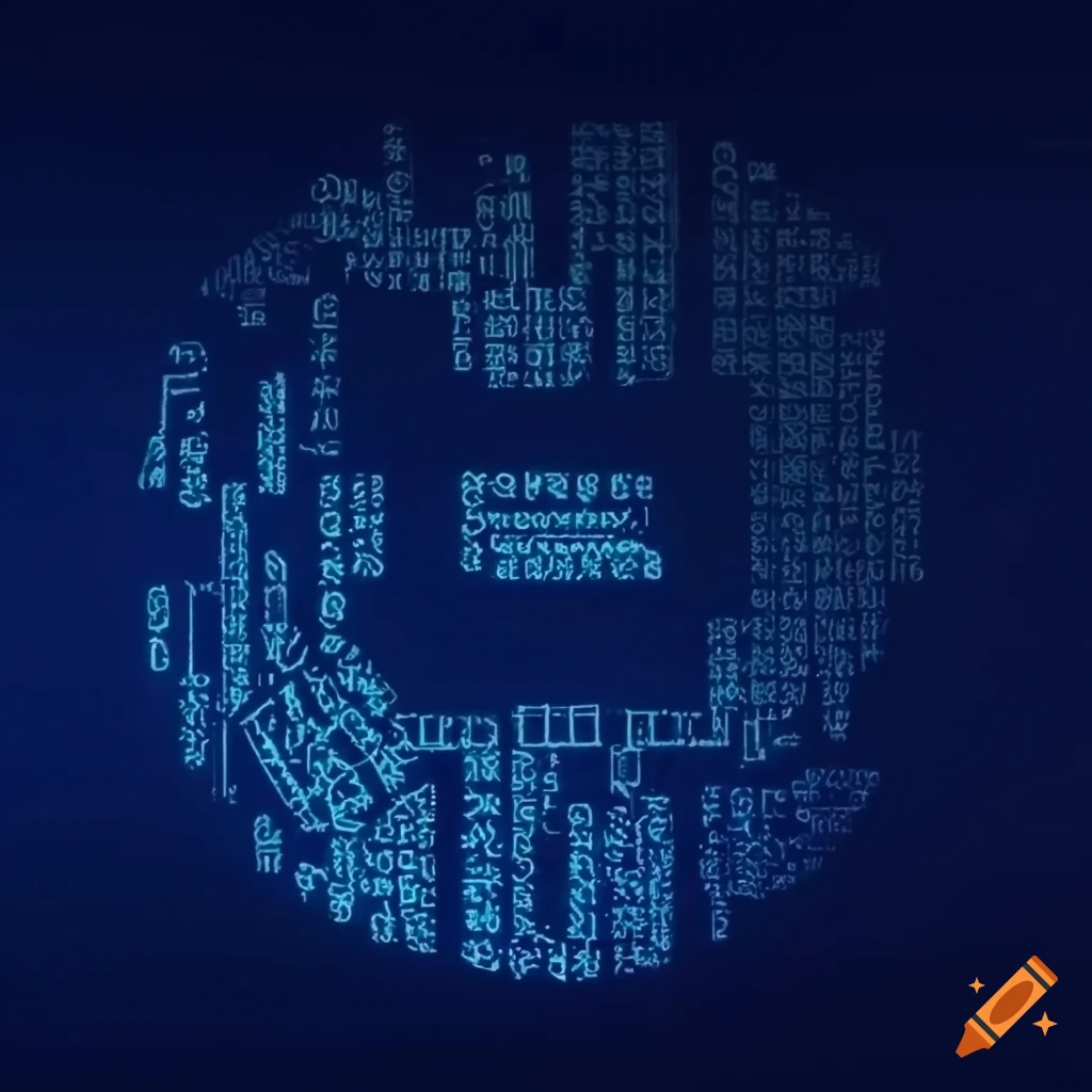 Logo for Fredrik Johansen with a digital forensics theme on Craiyon