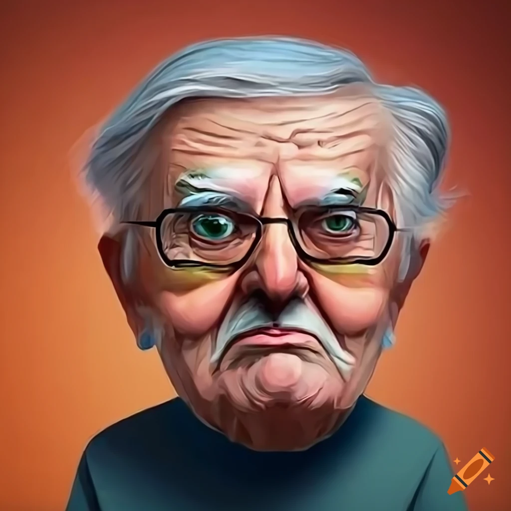 Animated portrait of Manuel Castells on Craiyon