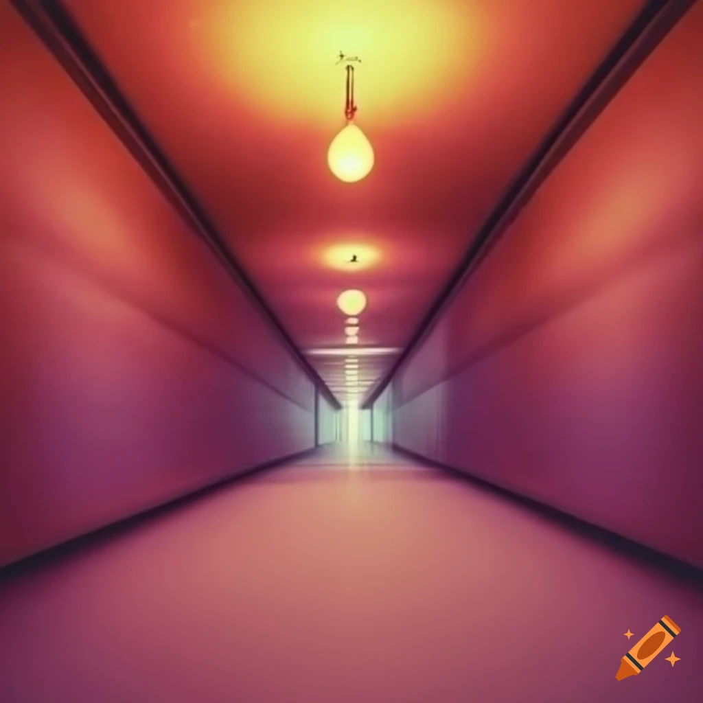 Abstract depiction of liminal spaces on Craiyon