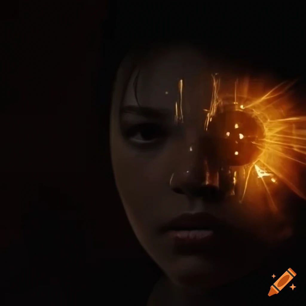 Abstract image of a blinding flash of light