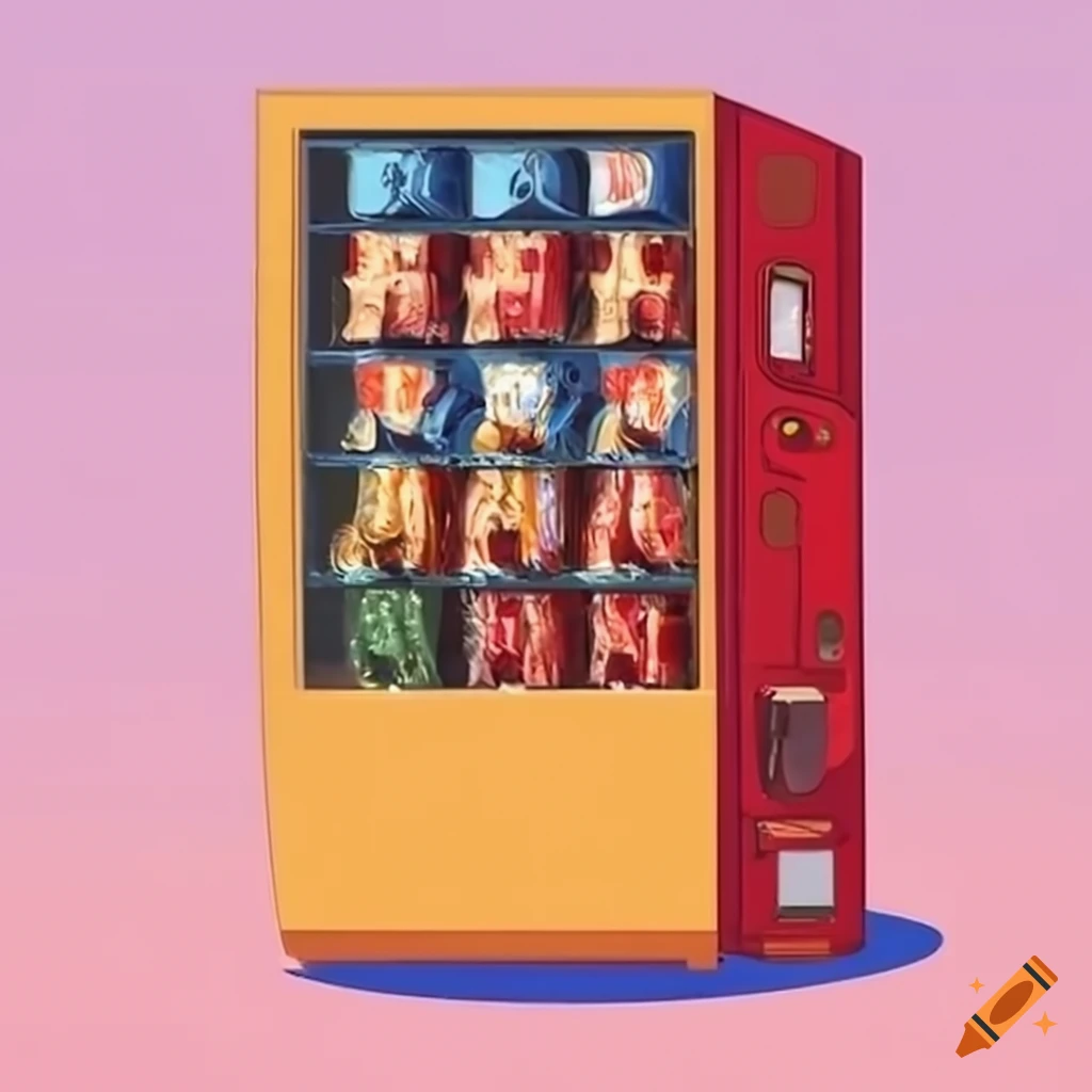 Vending machine slicing ham and cheese on Craiyon