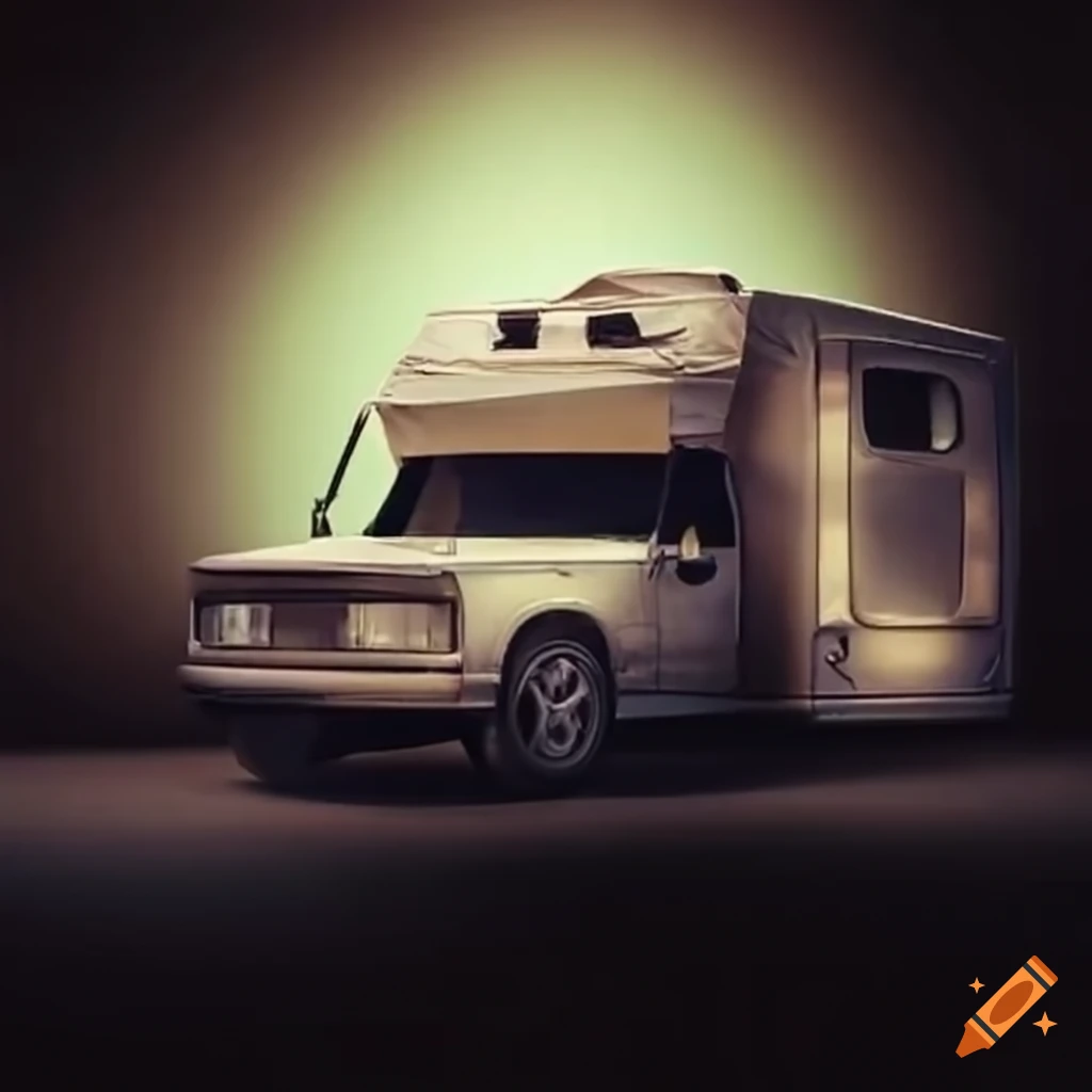 3d render van converted into shack on Craiyon