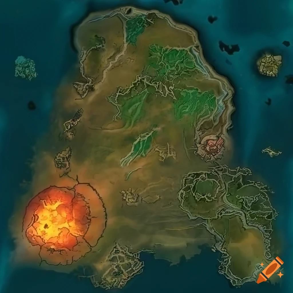 Aremnian true locations on Craiyon