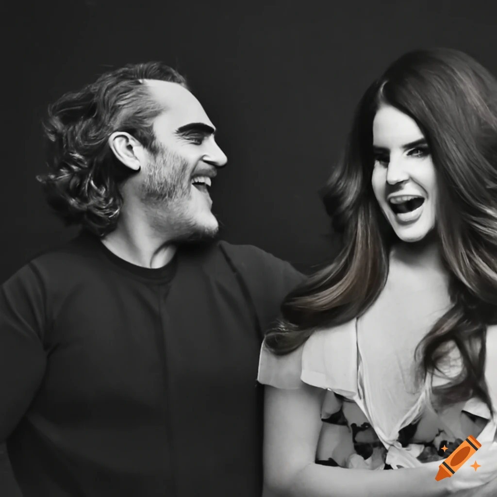 Lana del rey and joaquin phoenix laughing together