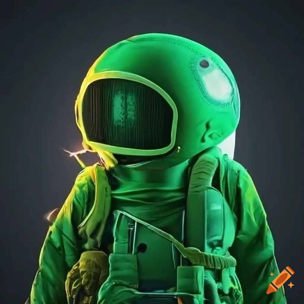 Grass Material Spacesuit