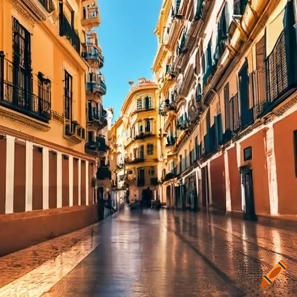 Cityscape of málaga on Craiyon