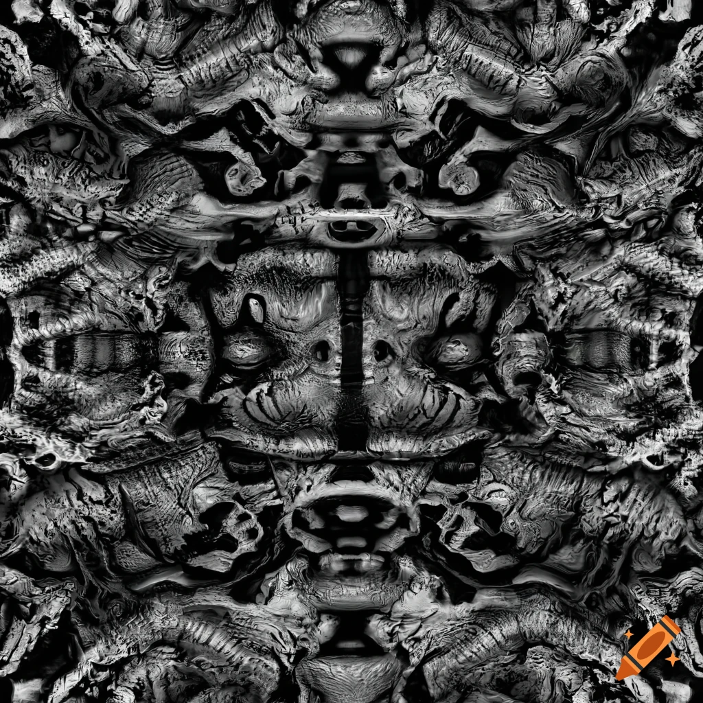 Seamless black and white rib texture