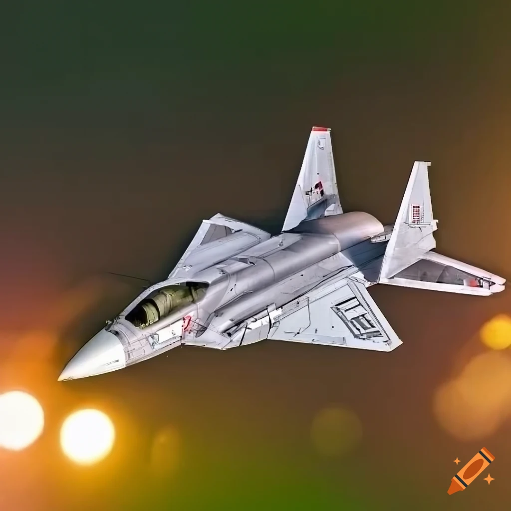 Top view of a next generation stealth fighter jet on Craiyon